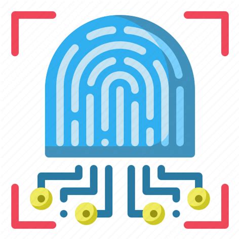 Fingerprint Biometric Scan Identification Security Icon Download On Iconfinder
