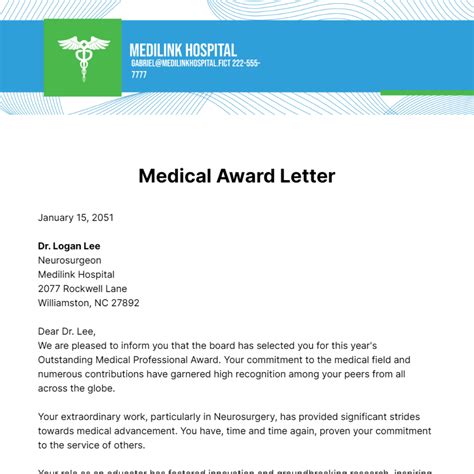 Free Award Letter Templates And Examples Edit Online And Download