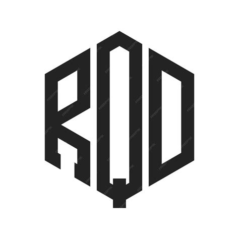 Premium Vector Rqd Logo Design Initial Letter Rqd Monogram Logo Using