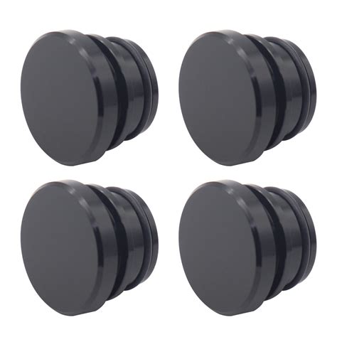 ฝาครอบที่จุดบุหรี่ อลูมิเนียมอัลลอยด์ กันน้ํา กันฝุ่น สําหรับรถยนต์ 4 ชิ้น สีดํา Shopee Thailand