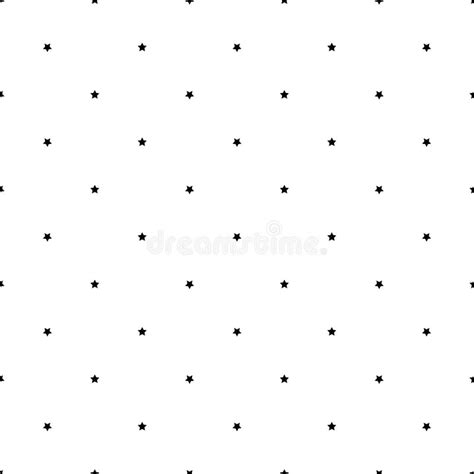 Starry Repeatable Seamless Star Pattern Star Background Stock Vector