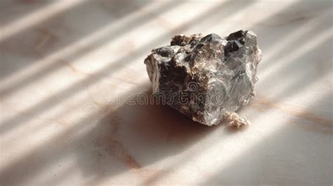 Close Up Of Chromite Ore With Dark Metallic Texture And Granular