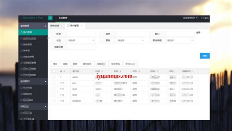 JAVA后台管理系统源码 基于SpringBoot 夏雨源码网