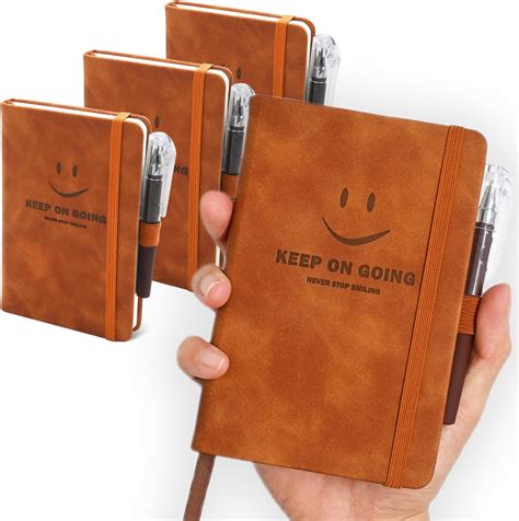 3 Pack Pocket Notebooks For Work Cute Smile Notebooks For School