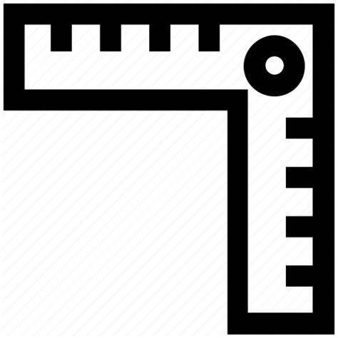 Architecture Ruler Construction Geometry Tool Measuring Scale Measuring Tool Ruler Icon