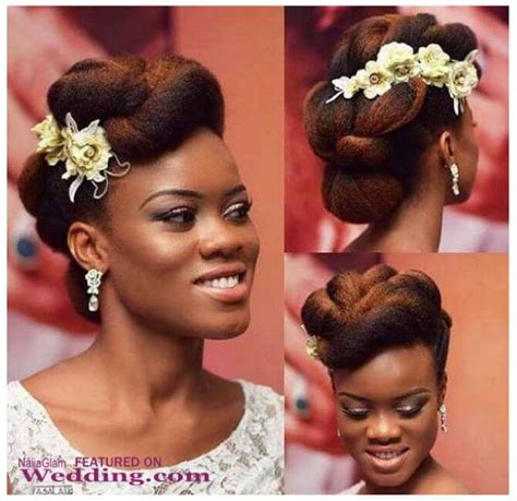 5 Beautiful Natural Hair Wedding Hairstyles For Nigerian Brides