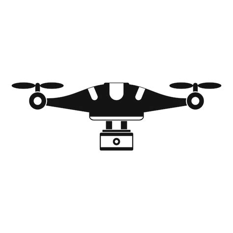 Premium Vector Camera Drone Icon Simple Illustration Of Camera Drone Vector Icon For Web