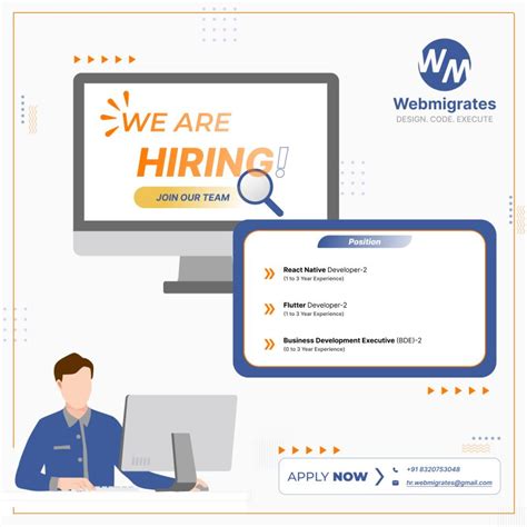 hr yashika kothiya on linkedin webmigrates hiring flutter