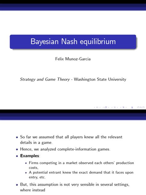 bayesian nash equilibrium pdf systems theory mathematical and