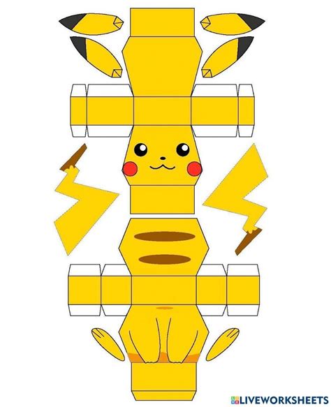 Pikachu Papercraft Pokemon Pokemon Craft Paper Crafts Diy