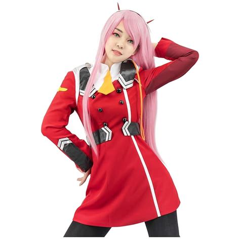Buy C ZOFEK Women S US Size Zero Two Cosplay Costume Red Dress