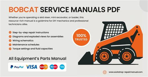 Bobcat Service Manuals PDF Free Download For All Models And Full Guide Workshop Repair Manual