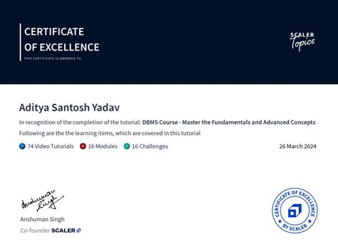 🎓 Proud To Share That I Have Successfully Completed The Database