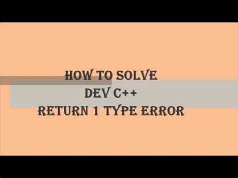 Dev C Error Id Returned Exit Status Pgyellow