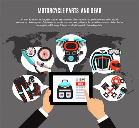 Premium Vector Motorcycle Parts