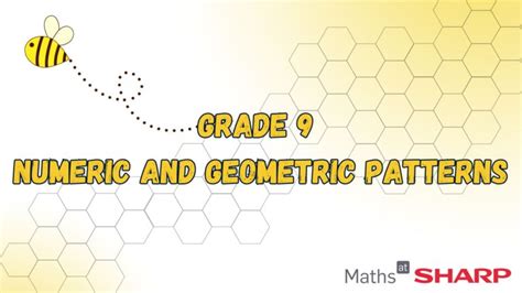 Worksheet 6 Numeric And Geometric Patterns Maths At Sharp