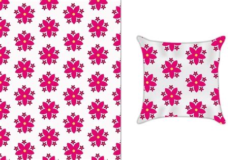 Premium Vector Floral On Seamless Cloth Designcolorful Fabric Templateflower Repeat Pattern