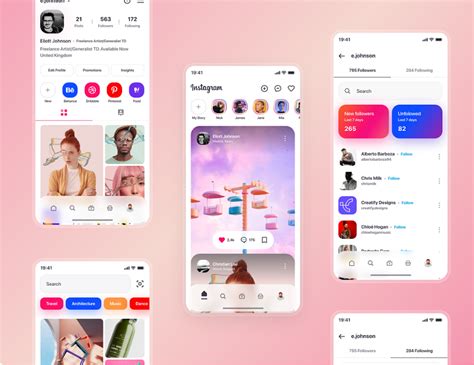 Instagram redesign 2 by Nicholas design for Steelmonk on Dribbble图片 UI