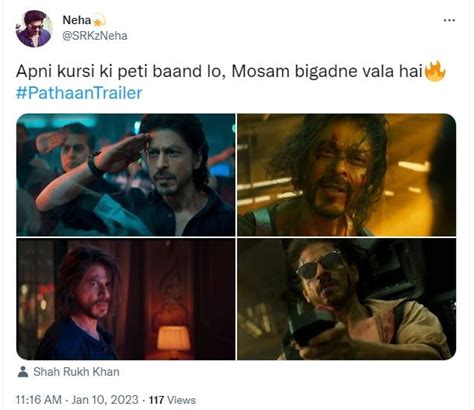 Pathaan Trailer Reaction शाहरुख खान का जबरदस्त एक्शन देख फैंस बोले