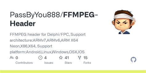 Github Passbyyou888ffmpeg Header Ffmpeg Header For Delphifpc