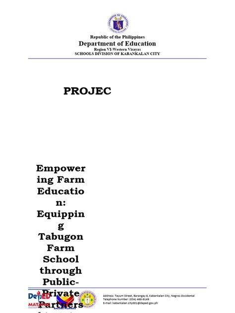 Project Proposal Tabugon Fs Csb Pdf Agriculture