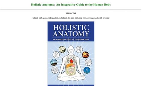 ~read Book Holistic Anatomy An Integrative Guide To The Human Body