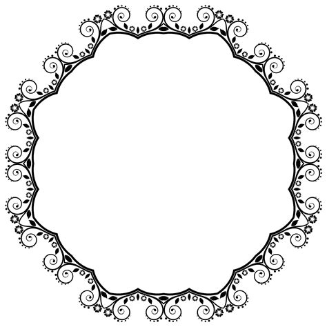 Square Flower Border With Flowers Svg File Rawsvg