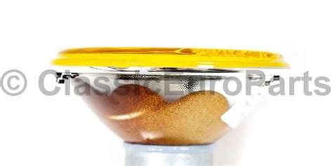 Original Euro Yellow French Hi Beam Headlight Insert Set Bmw E3 E9 E12 E21 E23 E24