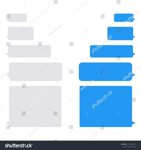 Message Bubbles Vector Icons Chat Vector Stock Vector Royalty Free 1253948761 Shutterstock