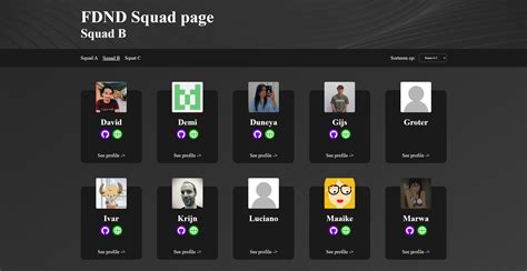github tom 2810 connect your tribe squad page redesign met je squad