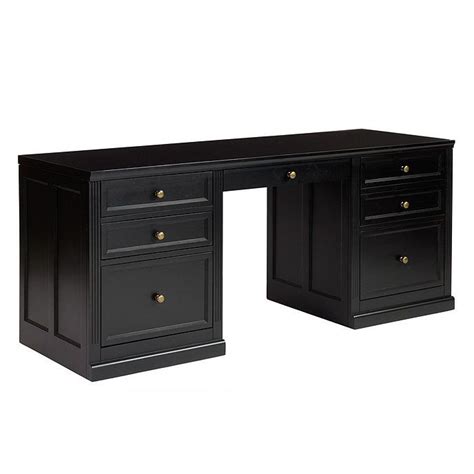 Tuscan Standard Executive Classic Home Office Desk Black Desk Tuscan