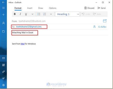 How To Attach An Email In Excel Useful Steps Exceldemy