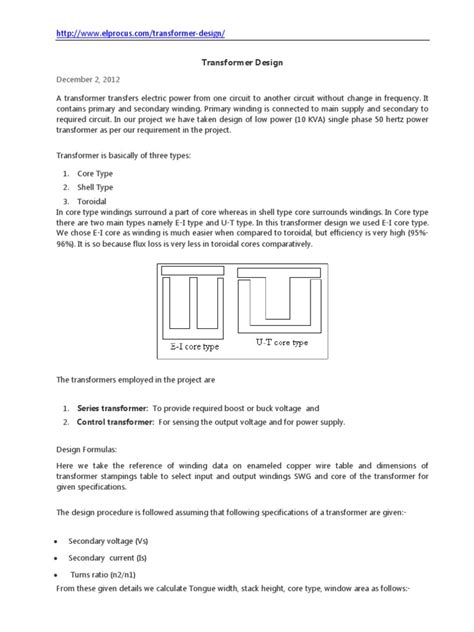 Transformer Design Formulas Pdf Transformer Physics Transformer Design Formulas Pdf Transformer Physics