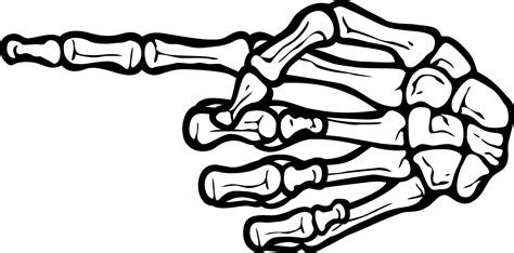 Skeleton Hand With Pointing Finger Png Illustration 24391703 Png