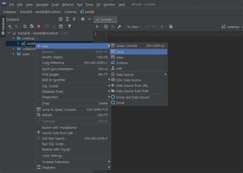 Datagrip 사용법 Db 구축 풀스택개발 Eastflag Datagrip 사용법 Db 구축 풀스택개발 Eastflag