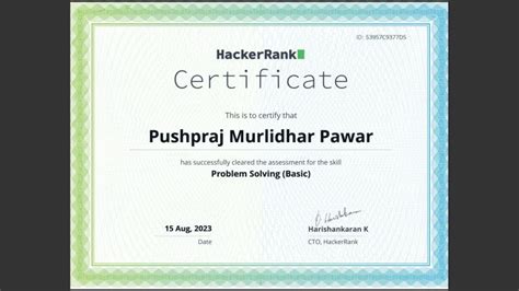 Problemsolving Hackerrank Problemsolvingskills Pushpraj Pawar