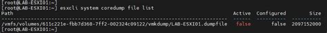 No Coredump Target Has Been Configured Vmware Warning