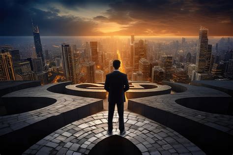 Premium Ai Image Business Decision Making Career Path Work Direction