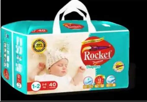 Rocket Premium Diaper Small Size 40 Piece 3 6kg Darazpk