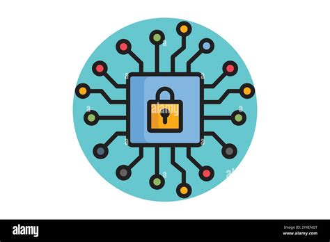 Security Icon Colored Outline Icon Style Icon Related To Network Security It Network