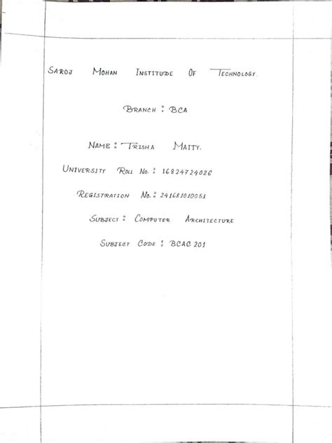 Trisha Maity Computer Architecture Pdf