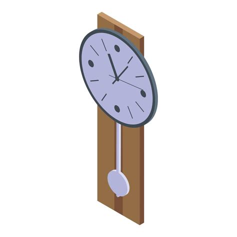 Time Pendulum Clock Icon Isometric Style Vector Art At Vecteezy