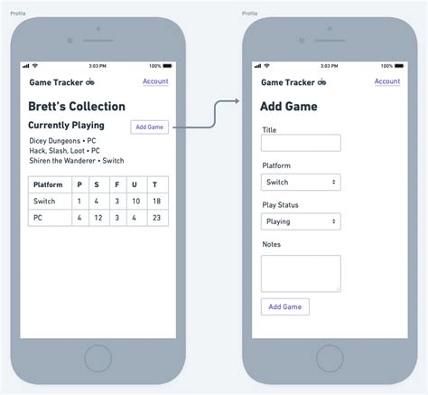 Game Tracker Projectbook