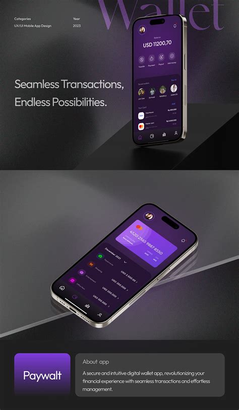 Paywalt Mobile App Wallet App Ui Design Behance