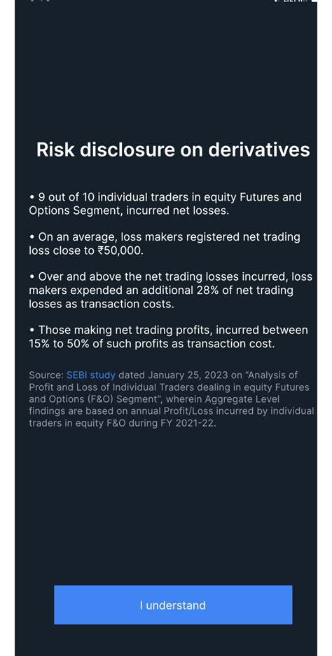 Risk Disclosure By Zerodha R IndianStockMarket