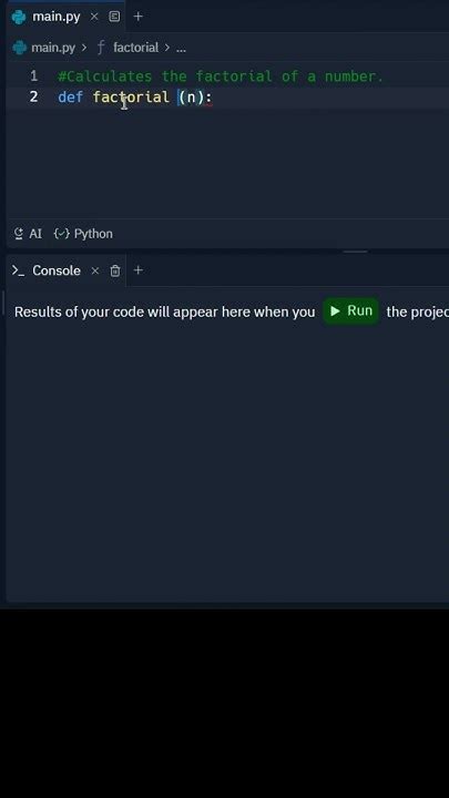 Factorial Calculator In Python 30 Day Python Challenge Top Interview Questions Viral Shorts
