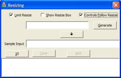 Limiting Window Resizing