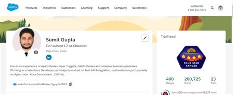 Sumit Gupta On Linkedin Trailhead Salesforce Trailblazer Salesforceranger Continuouslearning…