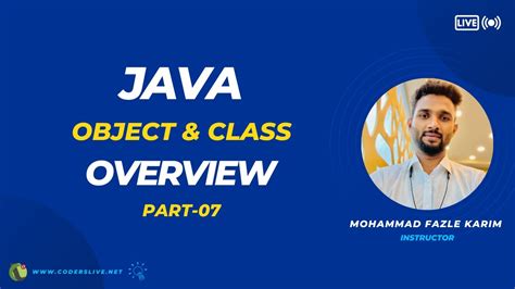 20 7 java object and class with implementation java javatutorial bangla youtube