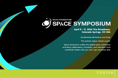 Cosine Remote Sensing Solutions At The Space Symposium Cosine